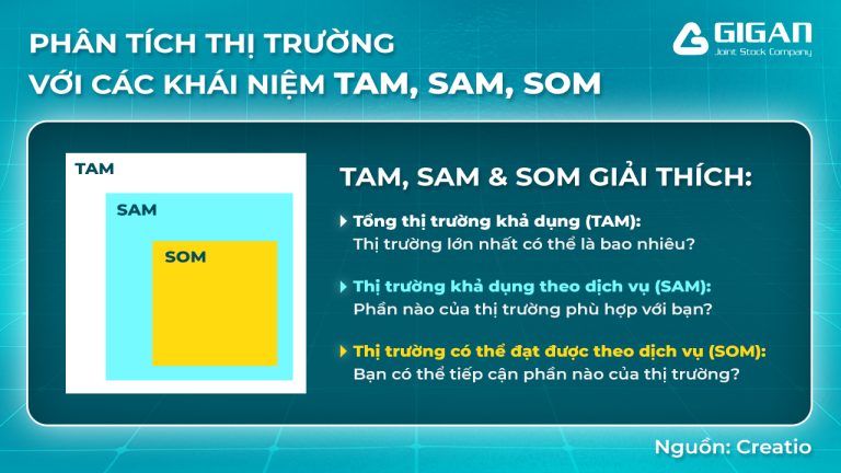 TAM, SAM, SOM: Khái Niệm Và Phương Pháp Market Size - GIGAN JSC